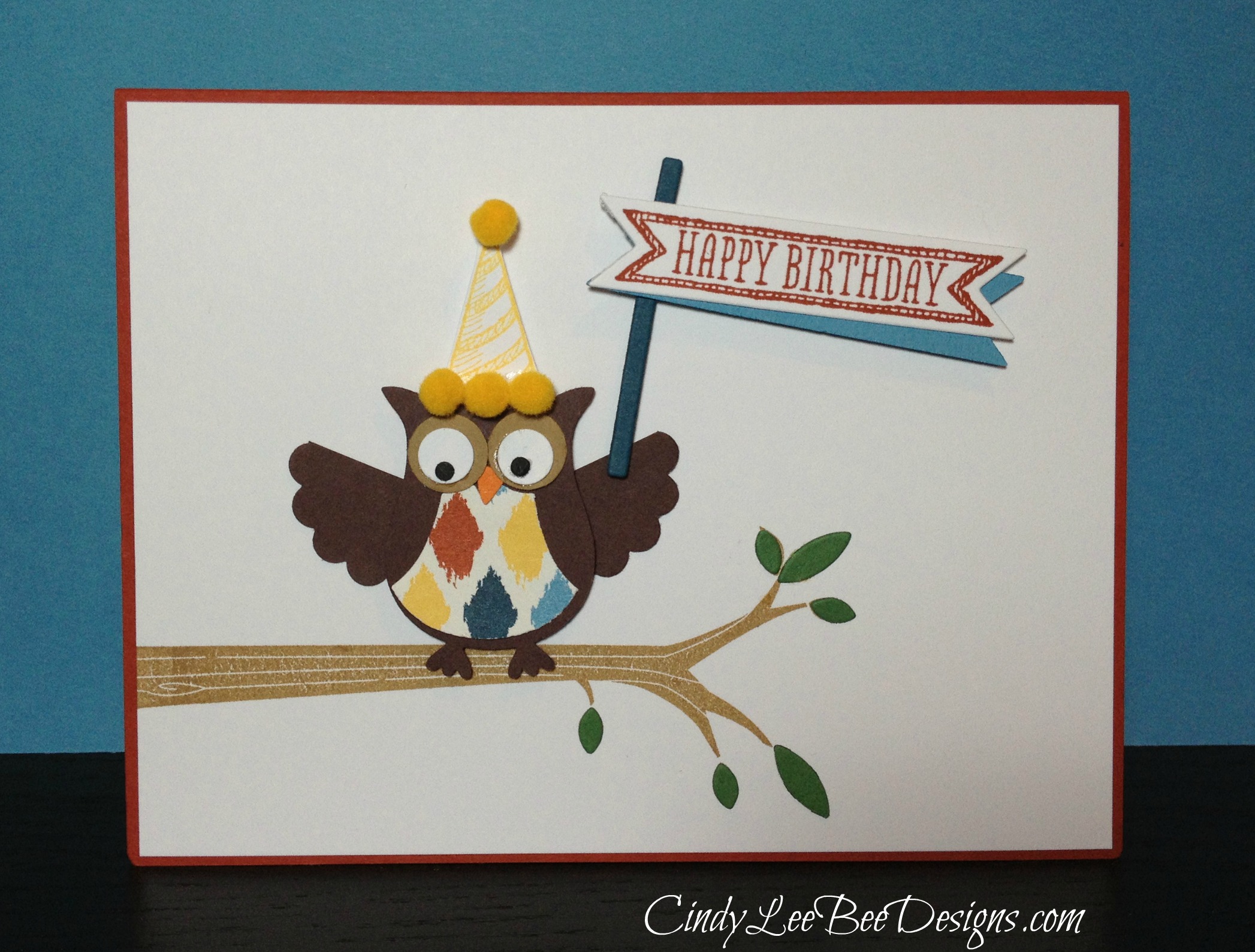 SU Owl Builder Punch with Sketched Birthday and Take Care | Cindy Lee ...