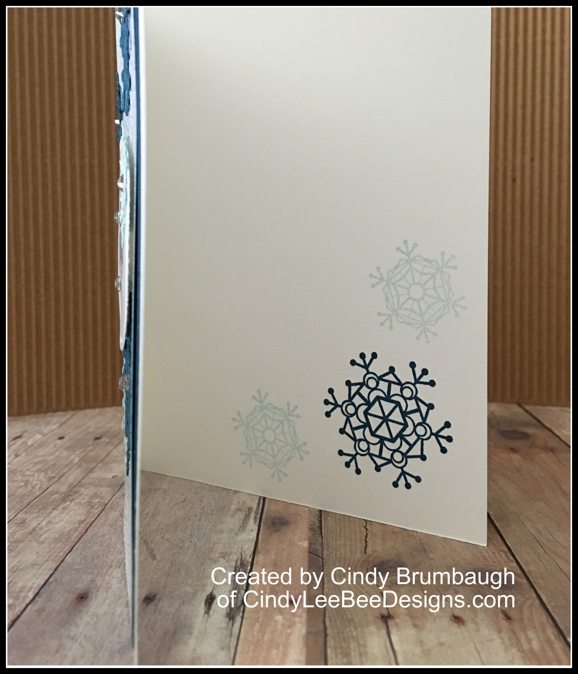 su colorful seasons snowflake inside | Cindy Lee Bee Designs