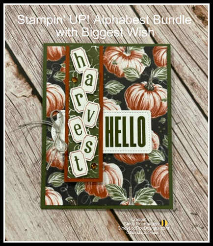 Stampin’ UP! Alphabest Bundle with Biggest Wish | Cindy Lee Bee Designs