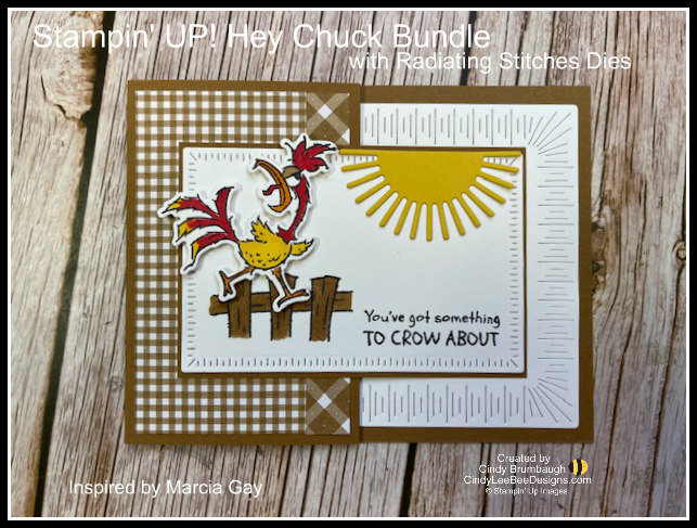 Stampin’ UP! Hey Chuck Bundle with Radiating Stitches | Cindy Lee Bee ...