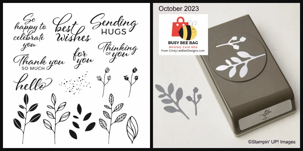 Stampin’ UP! Layering Leaves and Bough Punch | Cindy Lee Bee Designs