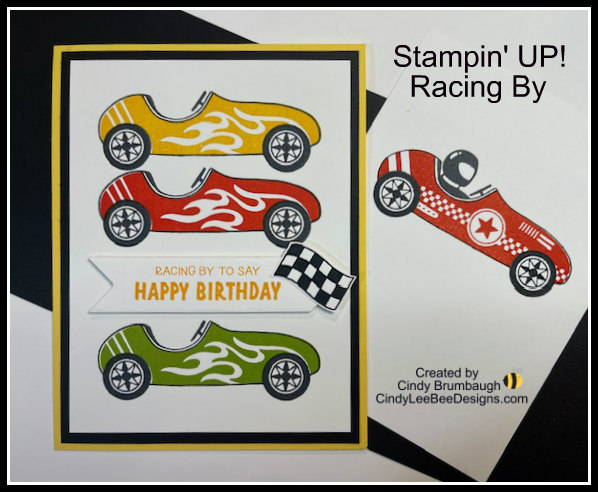 Stampin’ UP! Racing By | Cindy Lee Bee Designs