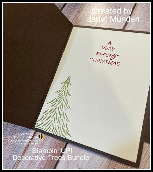 Stampin’ UP! Decorative Trees Bundles | Cindy Lee Bee Designs
