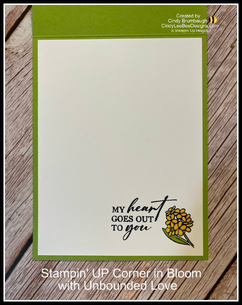 Stampin’ UP! Corner in Bloom with Unbounded Love | Cindy Lee Bee Designs